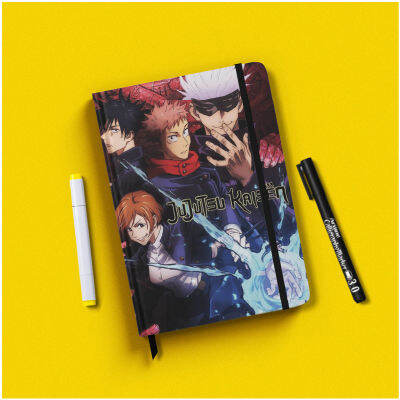 Notebook Hardcover Custom Nama Tulisan atau Quotes Cover Anime Jujutsu ...