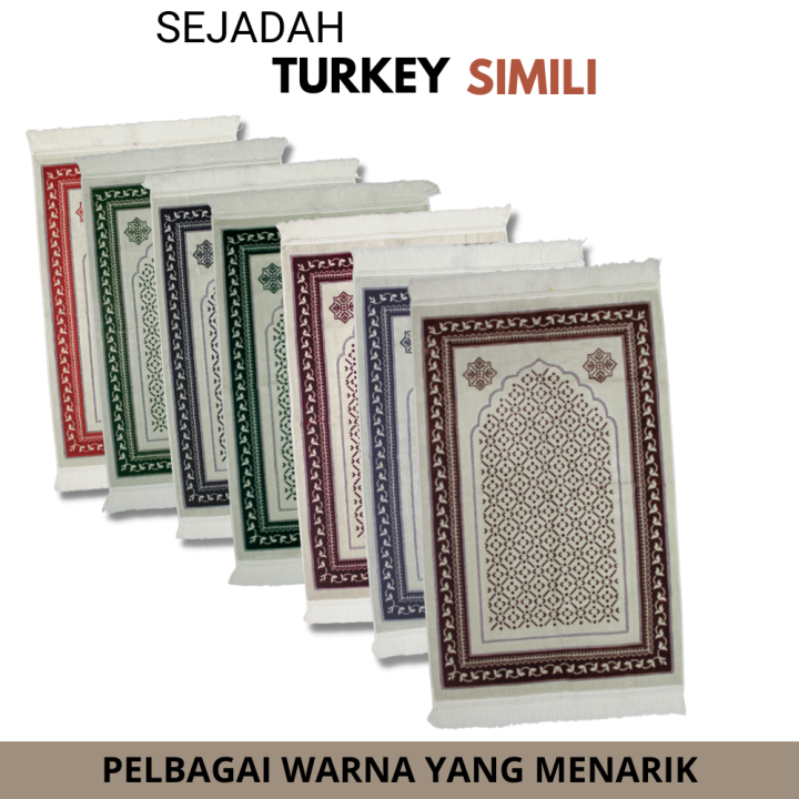 Sejadah Turkey Putih Gebu untuk Hantaran dan Hadiah | Lazada
