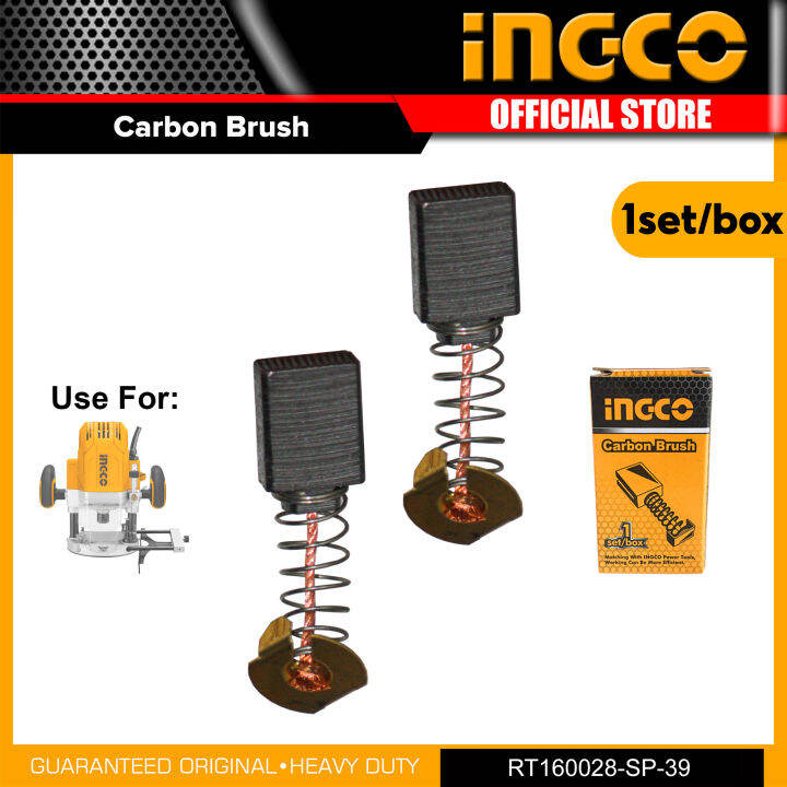 INGCO 2PCS/SET Carbon Brush Replacement Part for Power Tools [SOLD PER ...