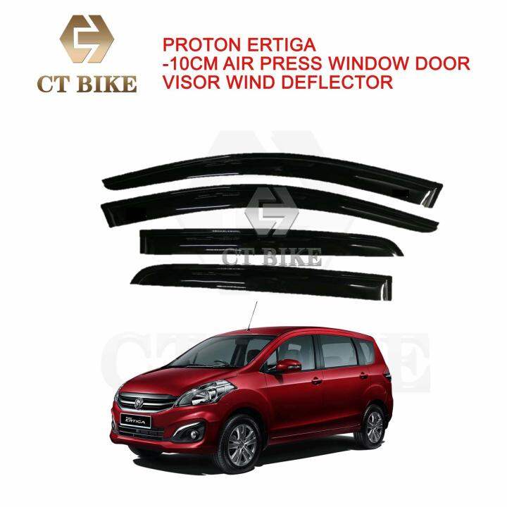 Proton Ertiga -10cm Air Press Window Door Visor Wind Deflector | Lazada