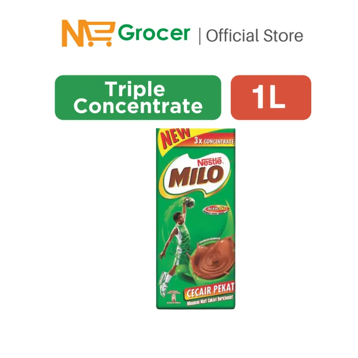 Nestle Milo Triple Concentrate Liquid (1L) | NE Grocer | Lazada