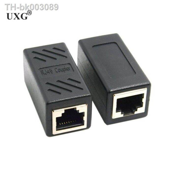 ♕♦ Rj45 Ethernet Lan Adapter Extension Connector Cat6 Rj45 Male Female ...