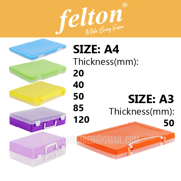 A3 A4 Document Case With Without Handle Multipurpose Use Felton Fail