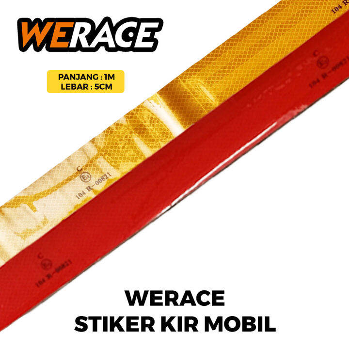 [WERACE] STIKER KIR DISHUB MOBIL BOX DIAMOND GRADE STICKER REFLECTOR ...