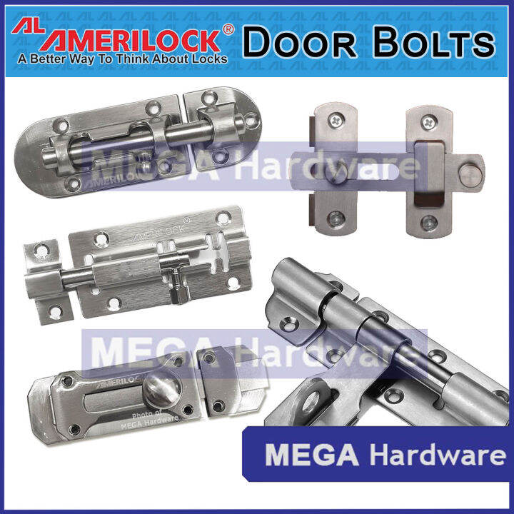 AMERILOCK Stainless Door Bolt / Barrel Bolts / Door Lock / Door Latch ...