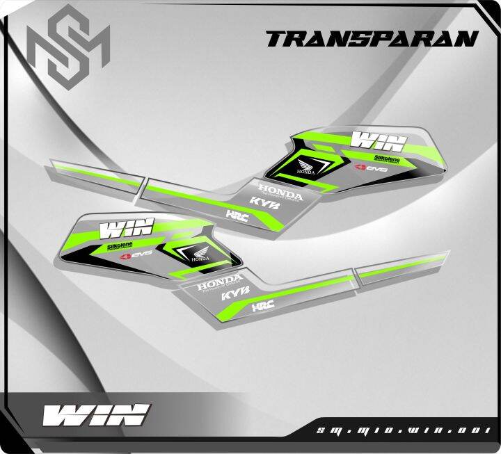 Stiker Striping WIN 100 - Sticker Motor Honda Win Variasi Transparan ...