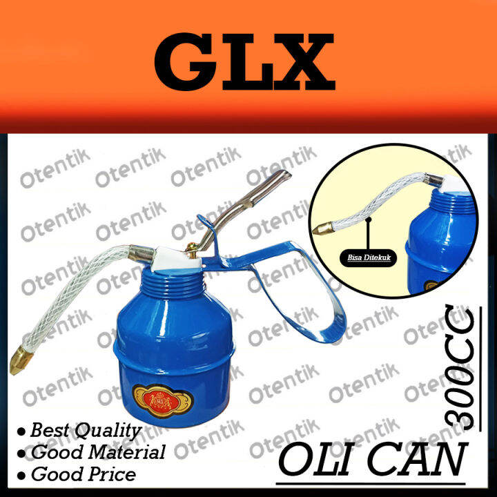 OIL CAN KALENG 300CC - BOTOL POMPA SEMPROT OLI 300 CC - OLI CAN BESI ...
