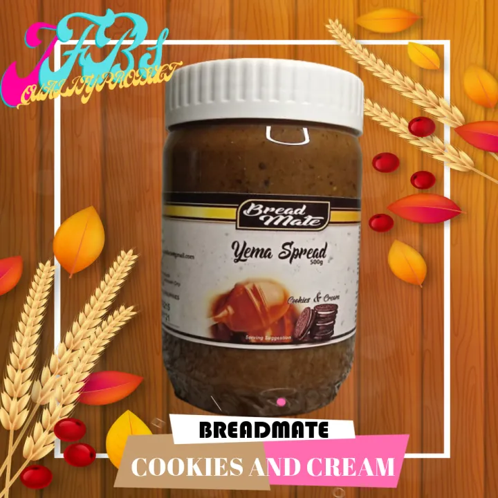 Breadmate Yema Spread Cookies and Cream 500g | Lazada PH
