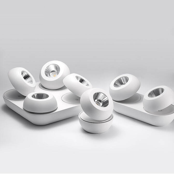 LED surface mounted spotlights adjustable angle ceiling single and ...