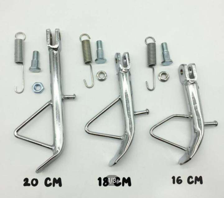 MOTORCYCLE UNIVERSAL SIDE STAND SILVER 16CM/ 18CM/ 20CM | Lazada PH