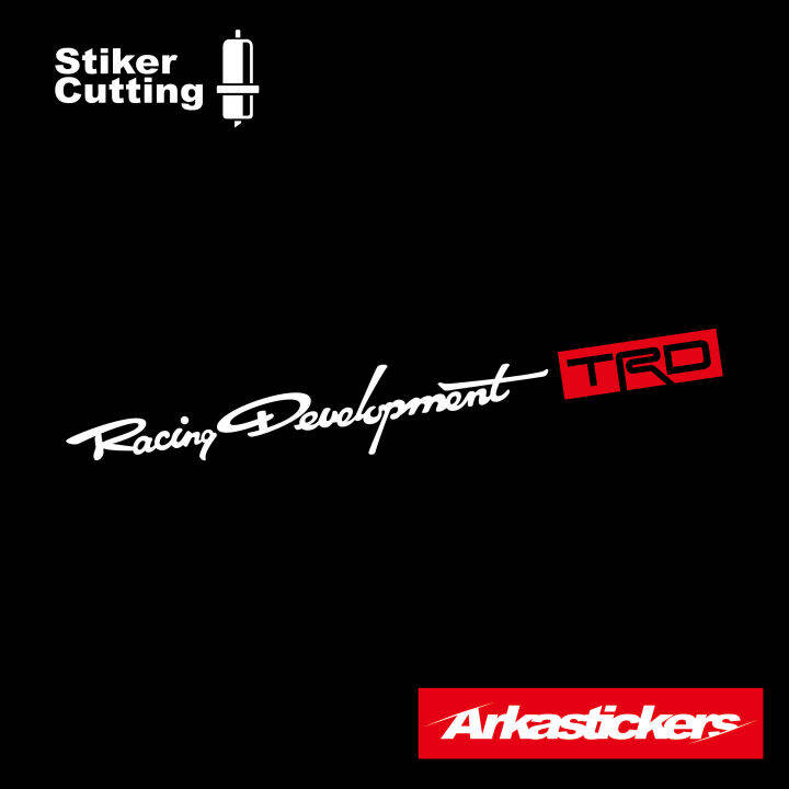 Cutting Stiker TRD RACING DEVELOPMENT untuk Motor Mobil Helm dll bisa ...