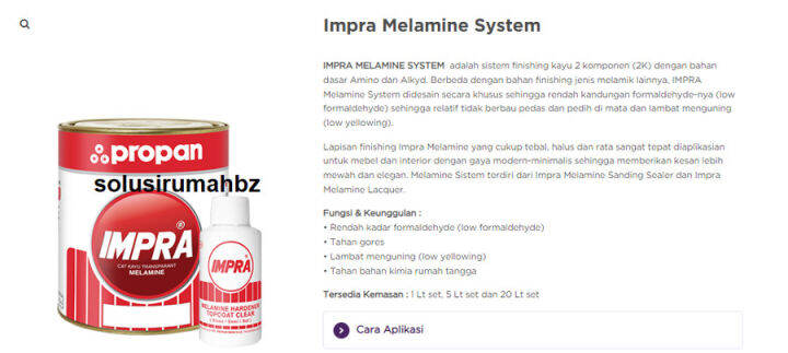 impra 1L 1 L 1komponen 1 pcs warna politur oil base kayu propan wood IMPRA pilih varian 1kaleng ...