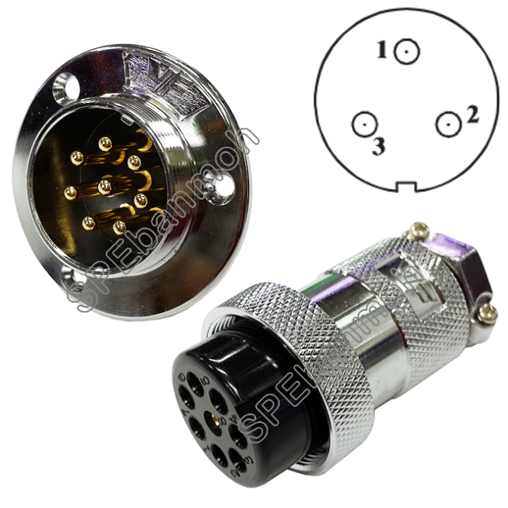 ปลั๊กเหล็ก 3 Pin ต่อสาย PL30-03 ขนาด 30มิล | Lazada.co.th