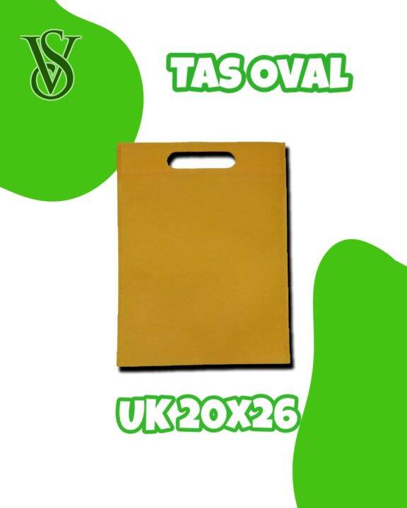 Tas Oval Snack 1pack (isi 15pcs) Kantong Spunbond / Tas Kain / Goodie ...