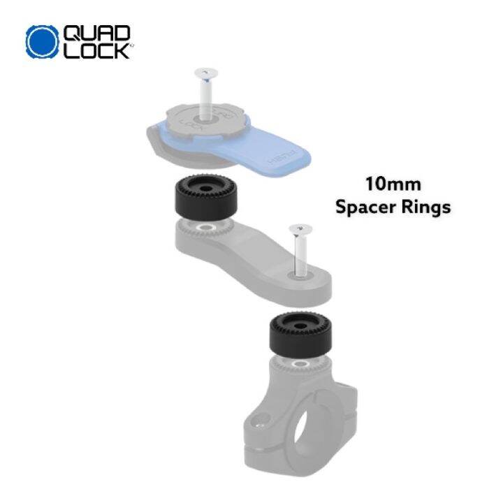 Quad Lock Motorcycle Mount Spacers 10Mm and M5 Screws (2pcs) | Lazada