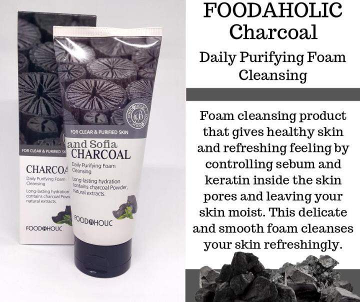 Foodaholic Charcoal Daily Purifying Foam Cleansing -180mL | Lazada PH