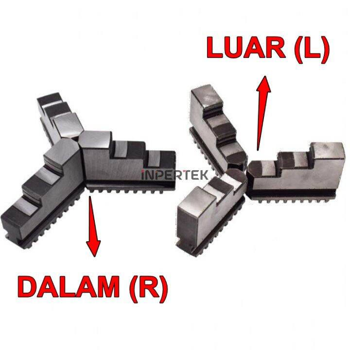 Hard Jaw 10" Claw Bubut 10 Inch 3 Jaw Chuck Mesin Bubut Kaki Utama ...