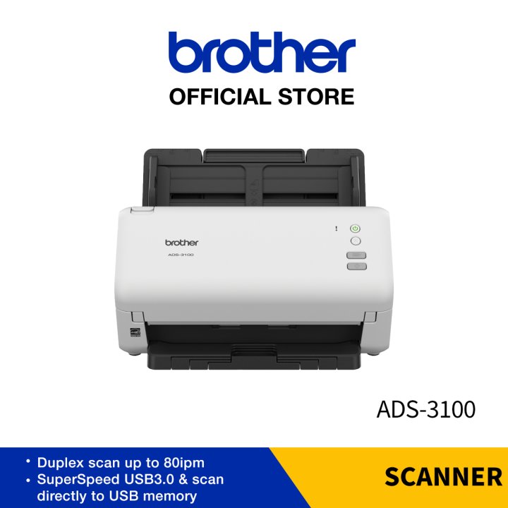 Brother ADS-3100 Desktop Scanner | A4 Duplex Scanning | Lazada Singapore