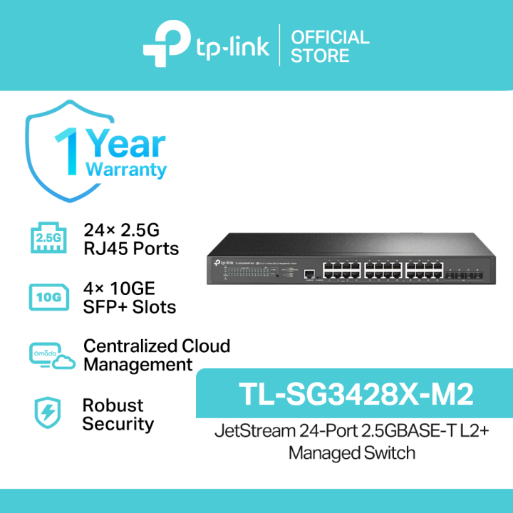 TP-Link TL-SG3428X-M2 JetStream 24-Port 2.5GBASE-T L2+ Managed Switch ...