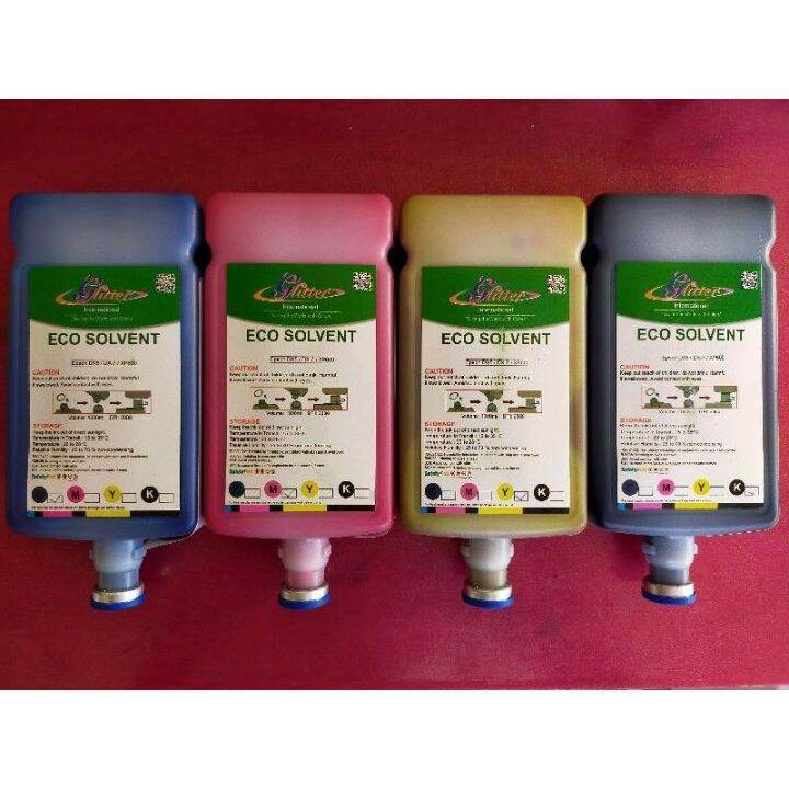 【COD】 0GLITTER ECO SOLVENT INK AND CLEANING SOLUTION FOR L1300 DX7 DX5 ...