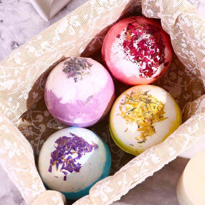 Luxurious Aromatic Therapy Natural Essential Oil Bath Ball Organic Ingredient Skin Moisturizing ...