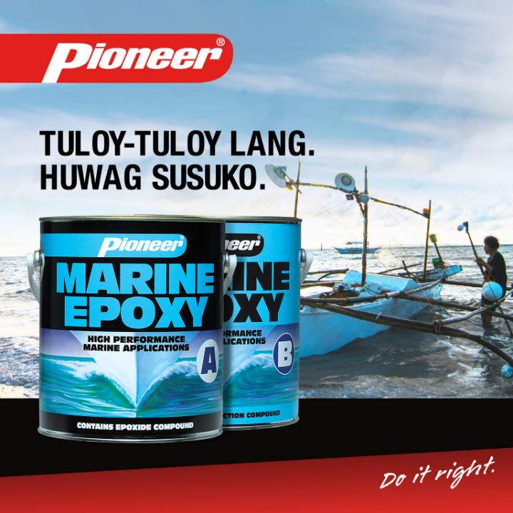 Pioneer Marine Epoxy High Performance A & B 1L Set (1QRT) | Lazada PH
