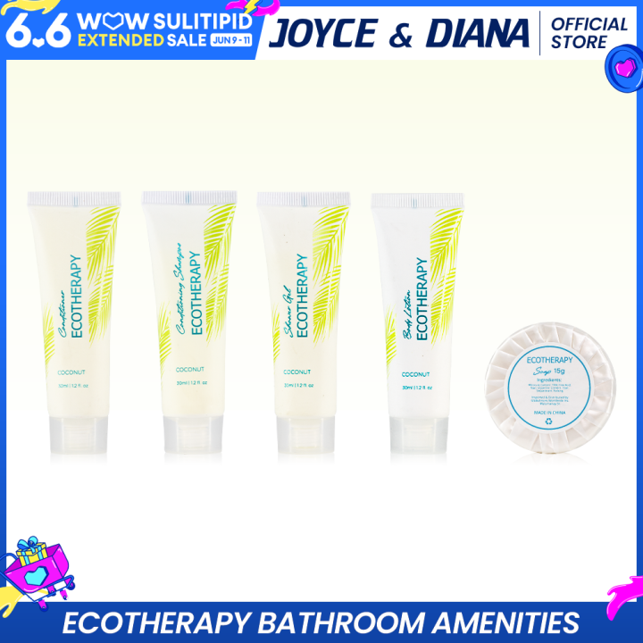 Joyce & Diana Ecotherapy Bathroom Amenities- Body Lotion/Conditioner ...
