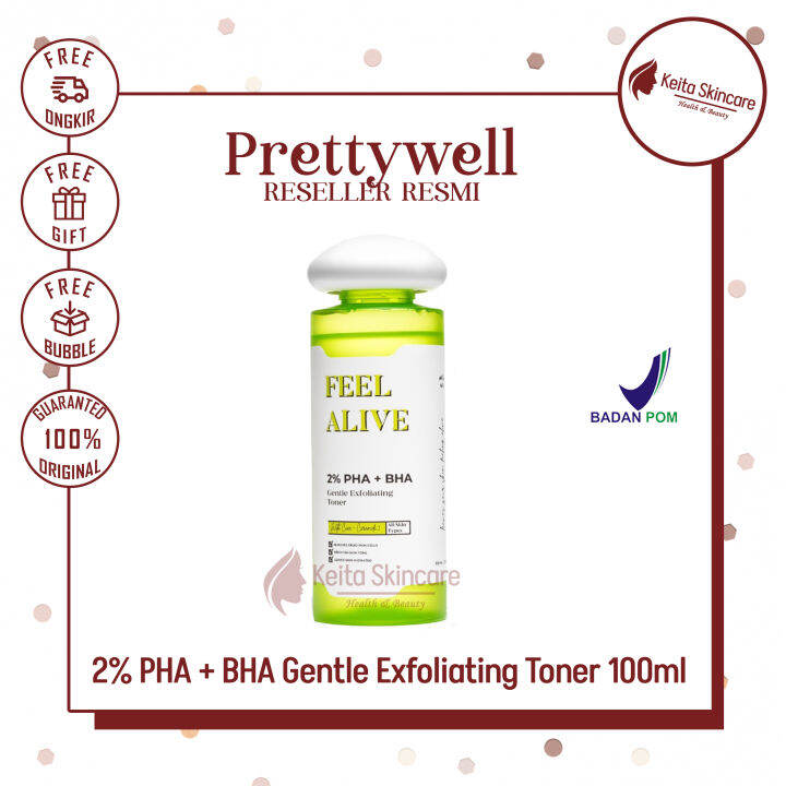 Prettywell Toner 2% PHA + BHA Gentle Exfoliating Toner 100ml | Lazada Indonesia