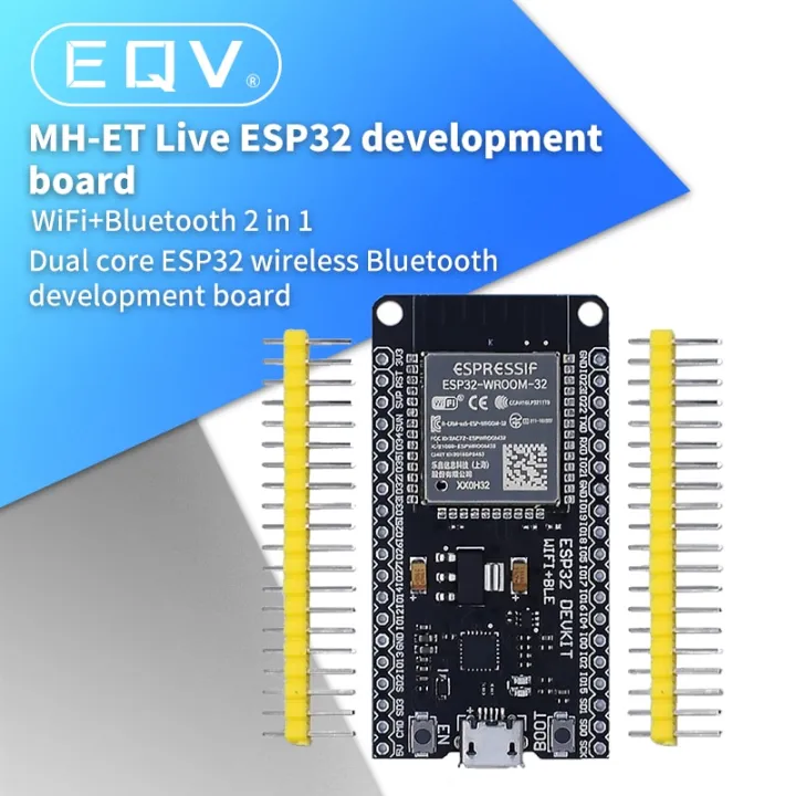 บอร์ดพัฒนา ESP32 Wifi + Bluetooth ใช้พลังงานต่ำเป็นพิเศษ ESP-32แบบ Dual Core ESP-32S ESP 32 ...