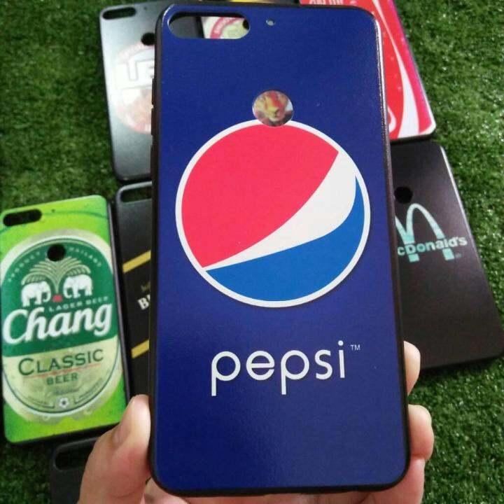Oppo F9 A7 A5s ใช้เคสตัวเดียวกัน เคสสกรีนลายเส้นนูนเครื่องดื่ม Vol 1