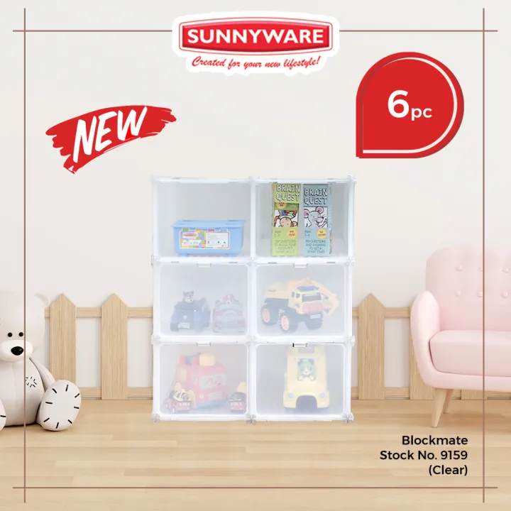 2 sets (6 compartments) Sunnyware 9159 - Blockmate shoemate organizer ...