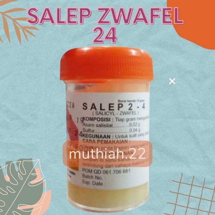 Salep Zwafel 24 Original Sulfur BPOM 15gr, Salep Gatal Zwafel 24 ...