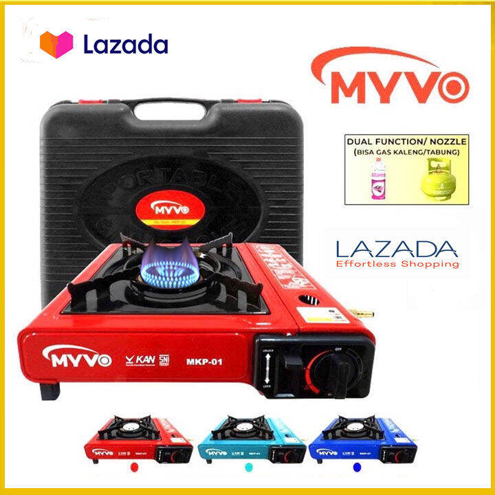 Kompor Gas Portable Myvo 1 Tungku 2 in 1 Gas LPG / Gas Kaleng SNI ...