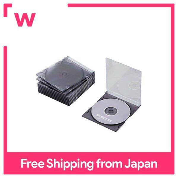 ELECOM DVD CD Case Plastic Case Slim 1-Sheet Storage 10-Pack Clear ...