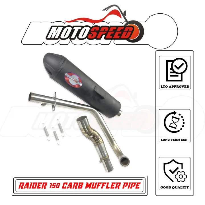 Motospeed 1 set Muffler v4 for Suzuki Raider 150 Carb Full Exhaust ...