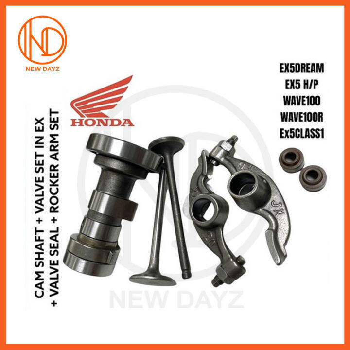EX5 DREAM WAVE100 EX5CLASS1 EX5 COMBO 7 IN 1 HEAD CAM SHAFT + VALVE SET + VALVE SEAL + ROCKER ...