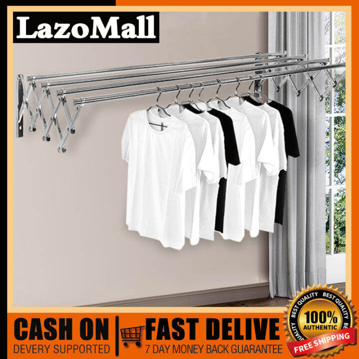 Drying rack 3-pole extendable foldable heavy-duty clothes rack ...