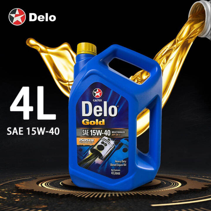Caltex Delo Gold Multigrade SAE 15W40 1-4 Liters Fully Synthetic Heavy duty diesel engine oil ...