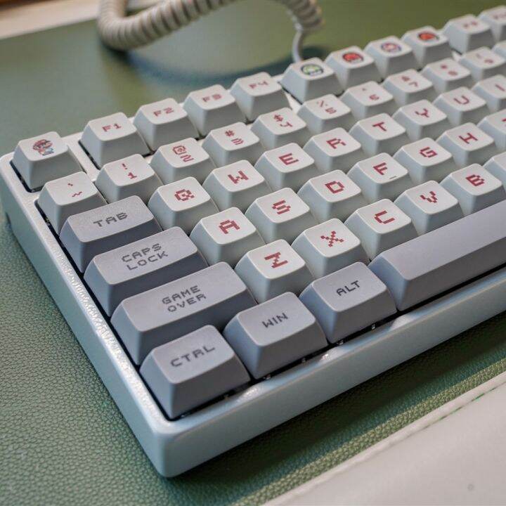 Mechanical Keyboard Mario Keycap XDA Profile Keycaps DYE-Sub PBT 2.25U ...