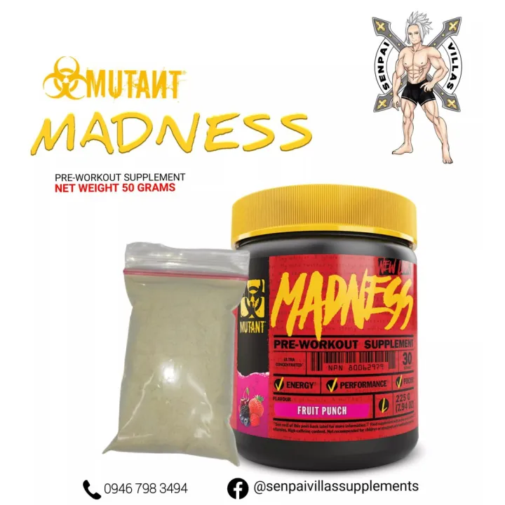LTLMUTANT MADNESS PRE-WORKOUT SUPPLEMENT 50 GRAMS | Lazada PH