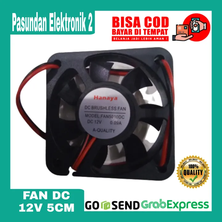 Kipas kotak 5 x 5cm 12v DC | Lazada Indonesia