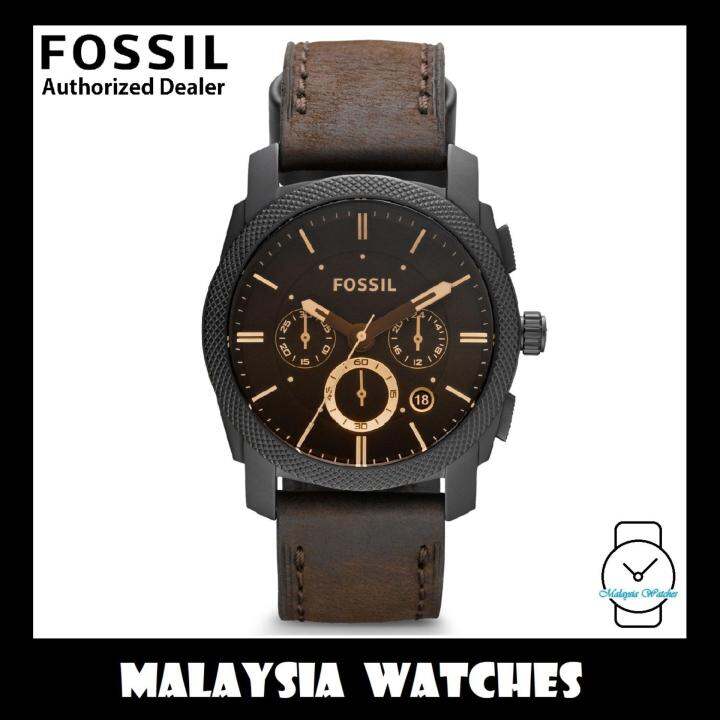 (OFFICIAL WARRANTY) Fossil Mens FS4656 Machine Mid-Size Chronograph ...