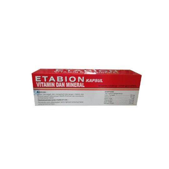 Etabion Kaplet - Multivitamin Vitamin dan Mineral Vitamin Zat Besi ...