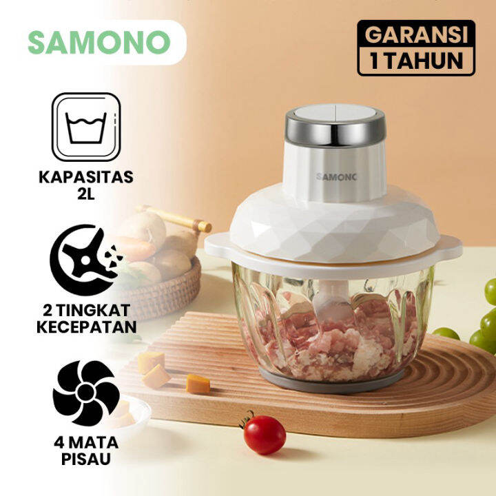 SAMONO Chopper Kaca SWC300 350W 2L Food Processor Multifungsi SW-C300 | Lazada Indonesia