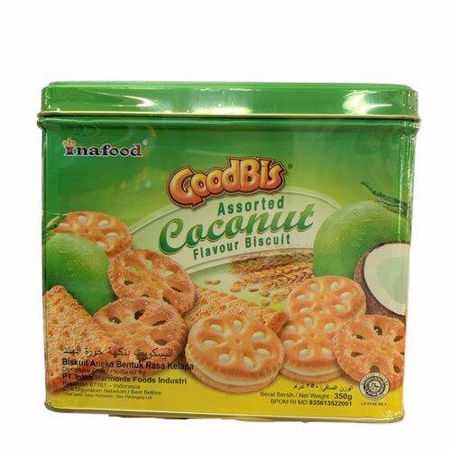 INAFOOD BISKUIT GOODBIS COCONUT FLAVOUR 350G - dBELGAMART ...