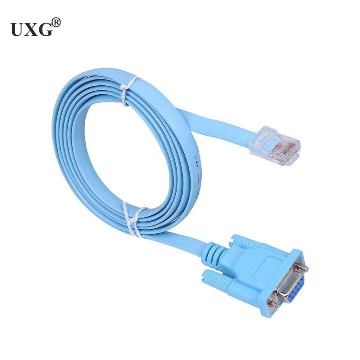 Console Cable RJ45 Ethernet to RS232 DB9 DB9F/8P8C COM Port Serial Female Routers Network ...