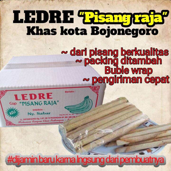 CAMILAN LEDRE CAP "PISANG RAJA" Bu sabar, JAJANAN KHAS KOTA BOJONEGORO ...
