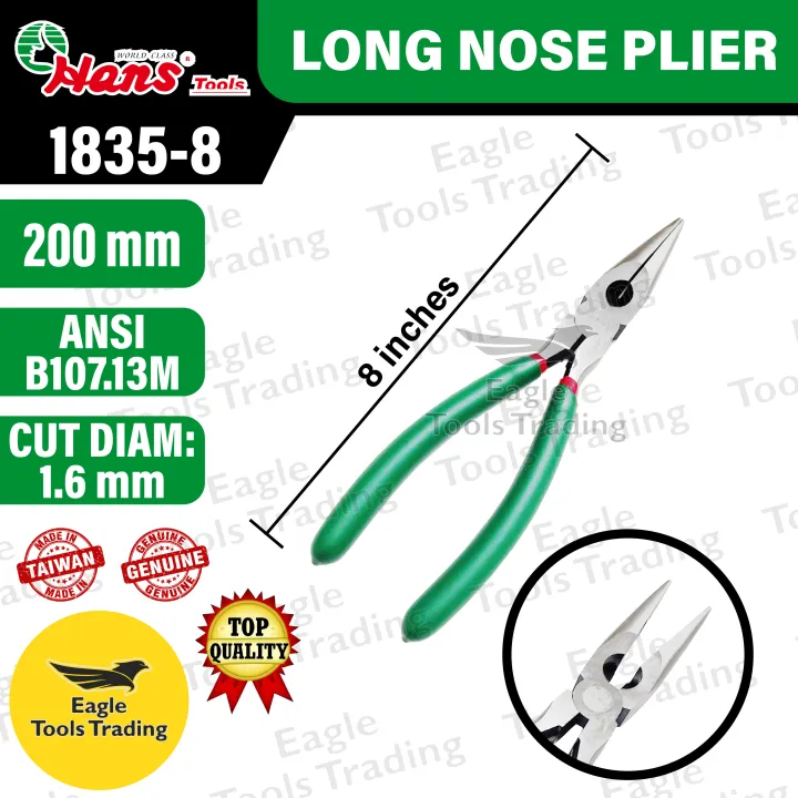 Hans 1835-8 Long Nose Plier 200mm | Lazada PH