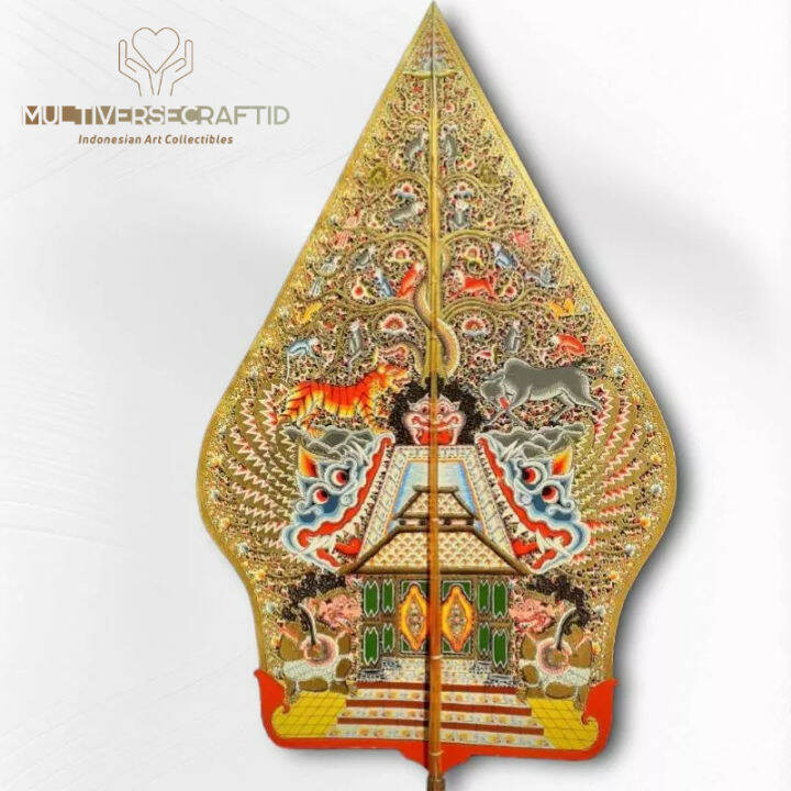 Wayang Alusan Kulit Kerbau Asli Gunungan 80cm Kualitas Premium Gapit ...