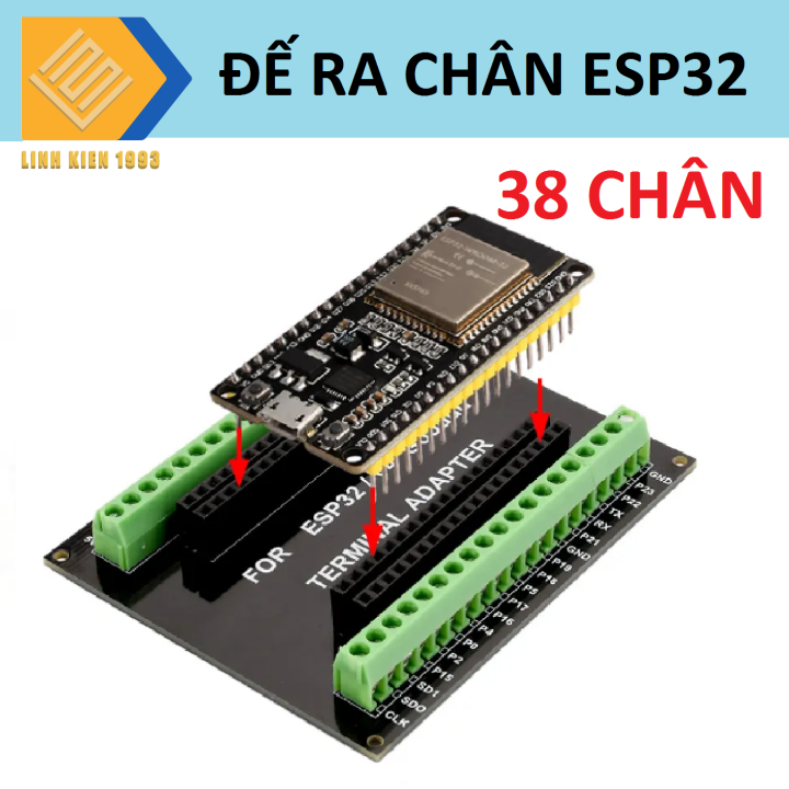 Đế ra chân esp32 nodemcu mạch Phát Triển ESP32 wifi bluetooth 38pin ...